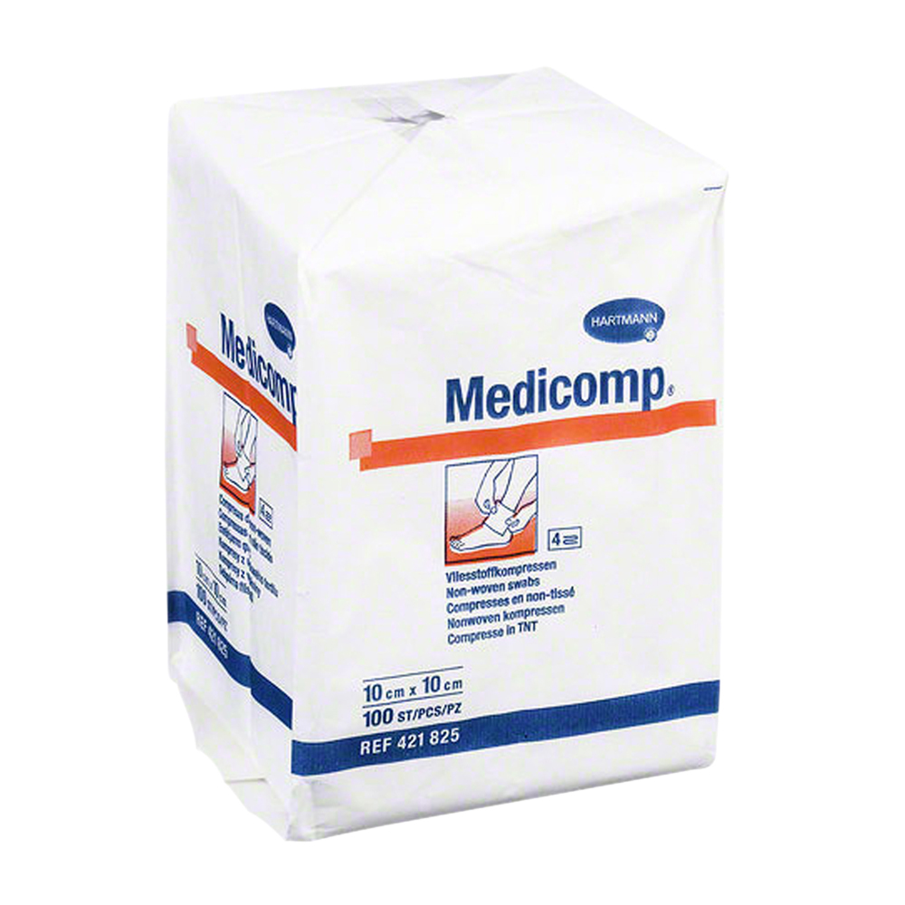 IVF Hartmann Medicomp S30 4-fach, Vliesstoffkompresse 10 x 10 cm, 100 ...