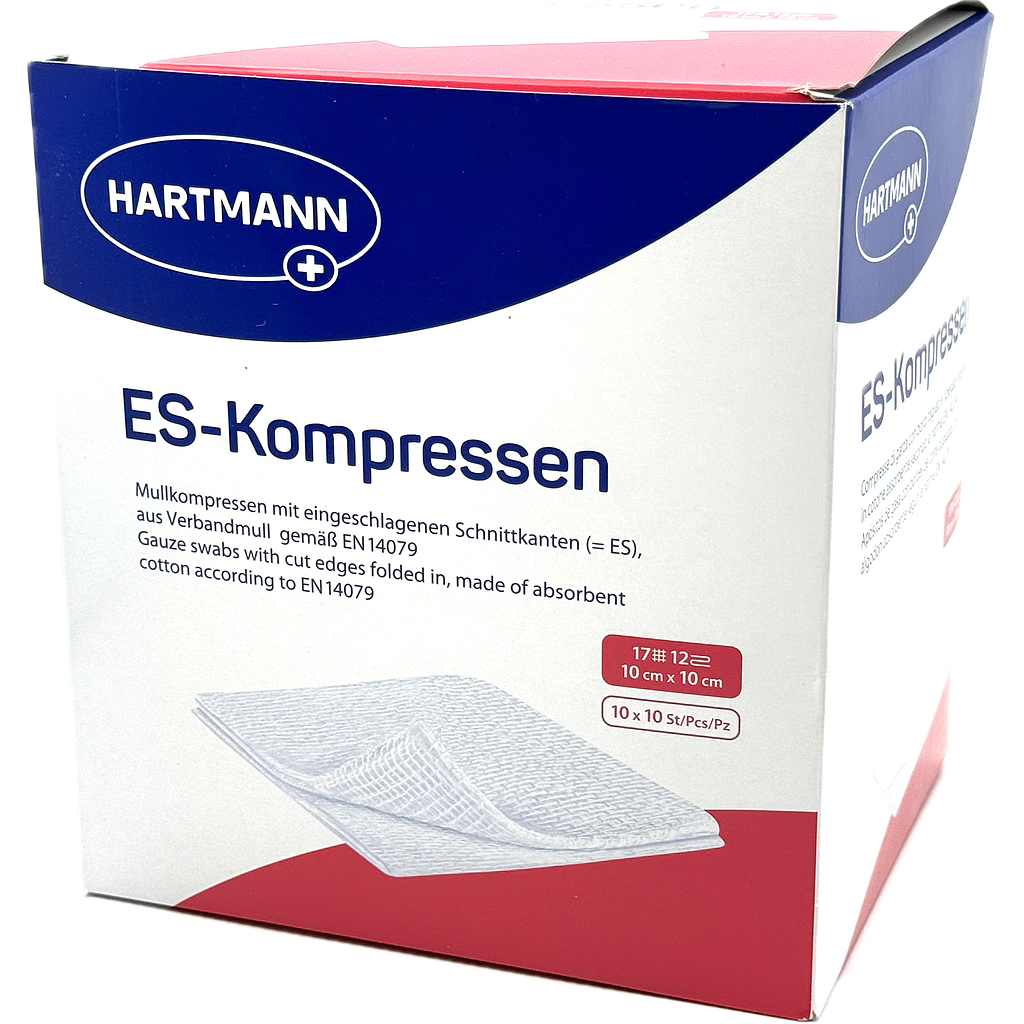 IVF Hartmann ES-Kompressen Typ 17-fädig, STERIL, 12-fach, 10 x 10 cm ...