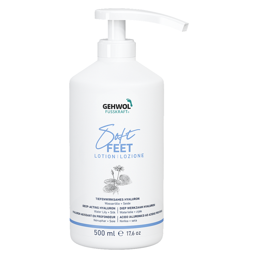GEHWOL FUSSKRAFT® Soft Feet Lotion, D/GB/F/NL/I, 500 ml | Pediando AG